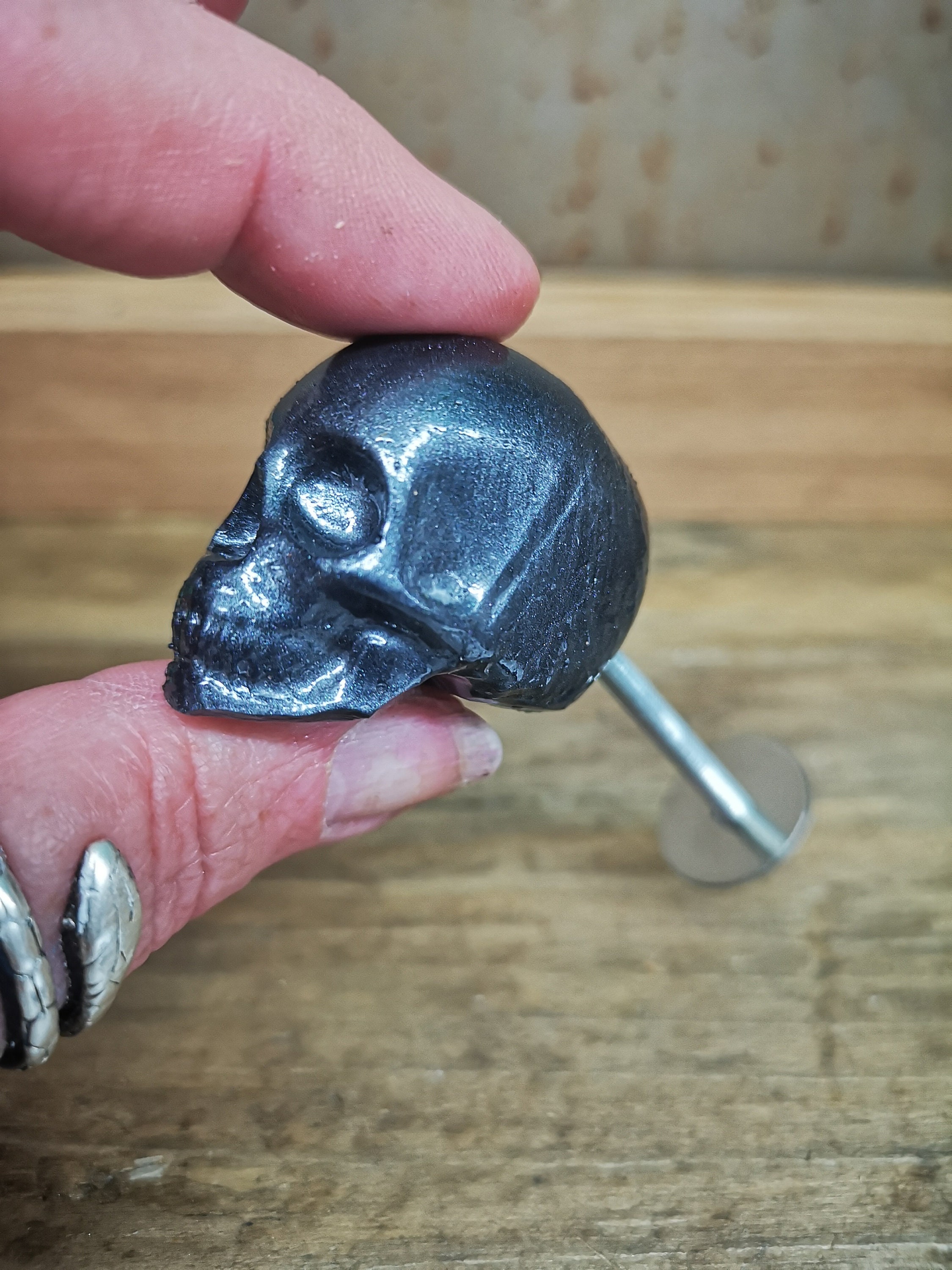 Resin Skull Knobs Skull Drawer Pulls Made to Order - Etsy Australia