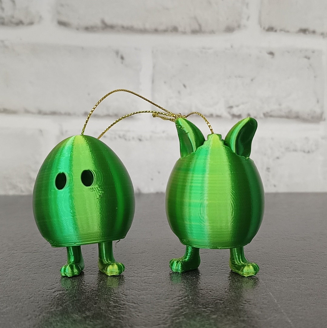 Easter Egg Bauble, Easter Rabbit Egg Bauble, Easter Baubles. Set of Two ...