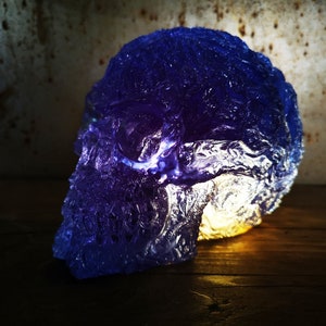 Large Decorative Resin Skull, Light up Skull - Etsy