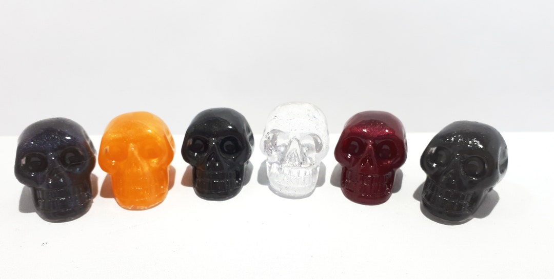 Mini Skull Ornaments, Small Resin Skulls - Etsy UK