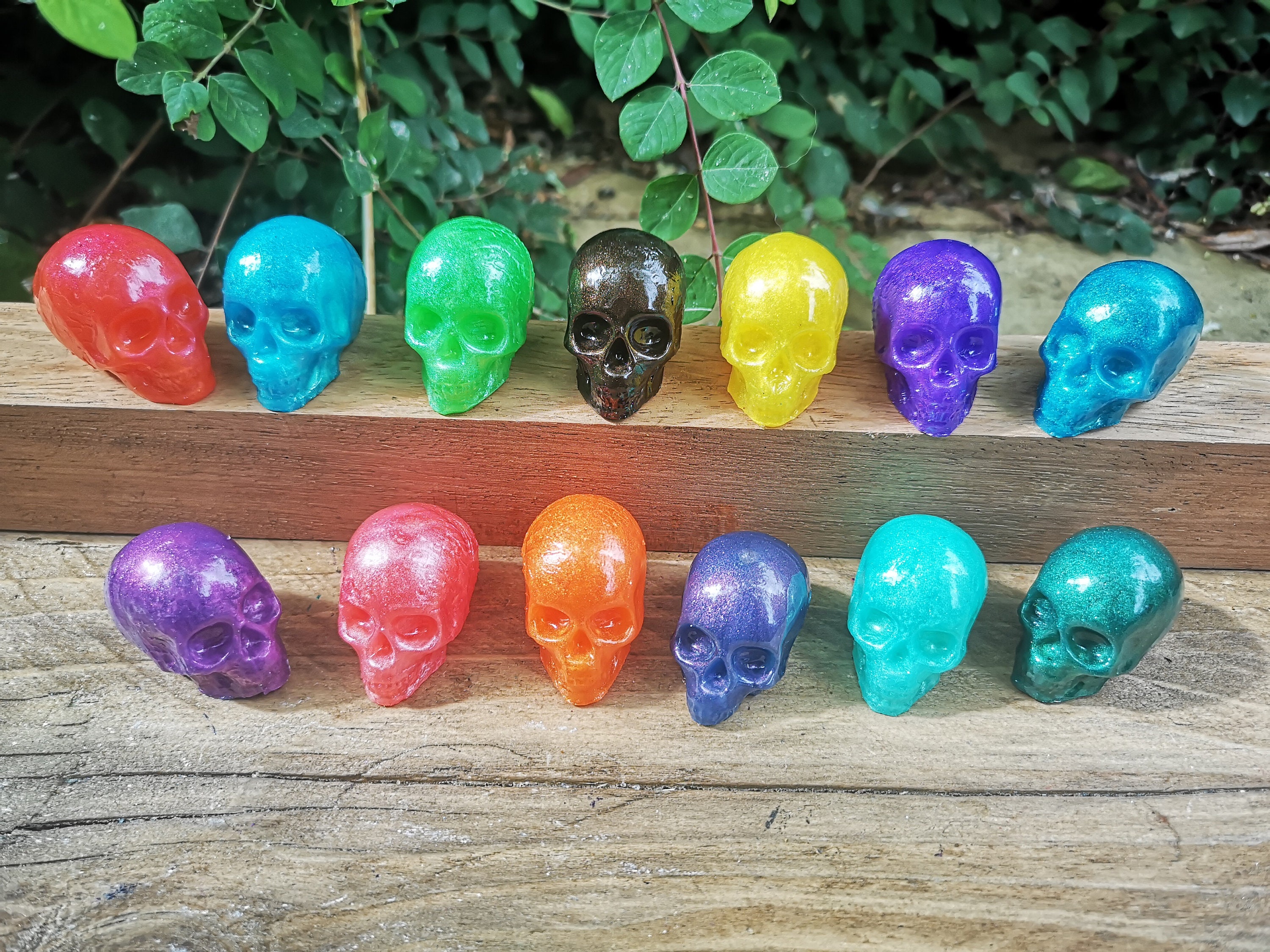 Resin Skull Knobs Skull drawer Pulls Made to Order | Etsy