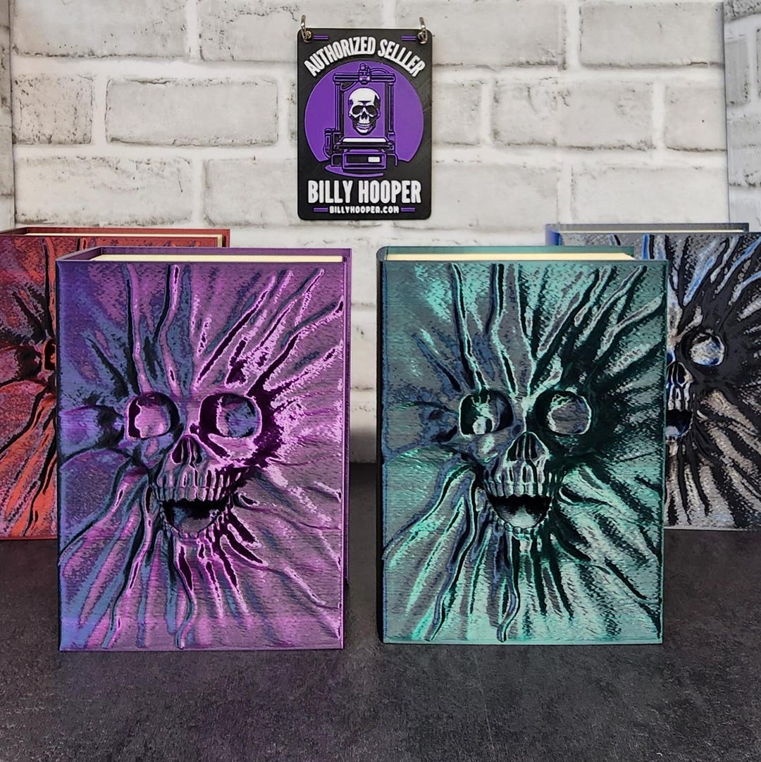 Skull Book Box, 3D Printed Skull Box, Skull Book, Secret Stash Box - Etsy