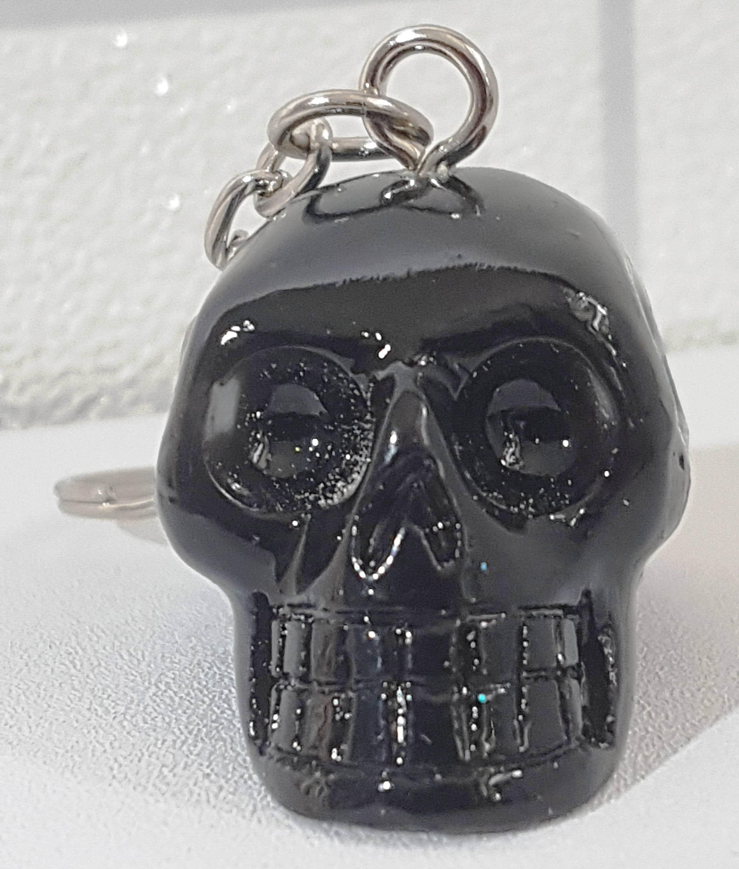 3D Skull Key Ring Resin Skull Charm | Etsy
