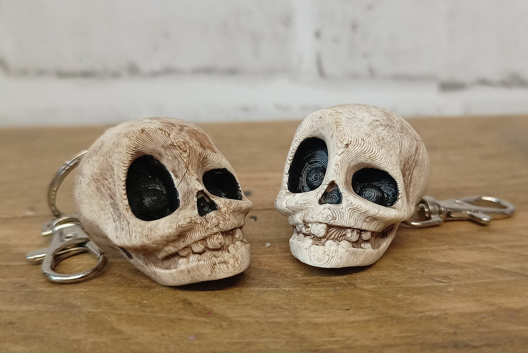 Skull Keyring, Articulated Skull & Spine Keyring, Skull Bag Skull Keyring, Articulated Skull & Spine Keyring, Skull Bag