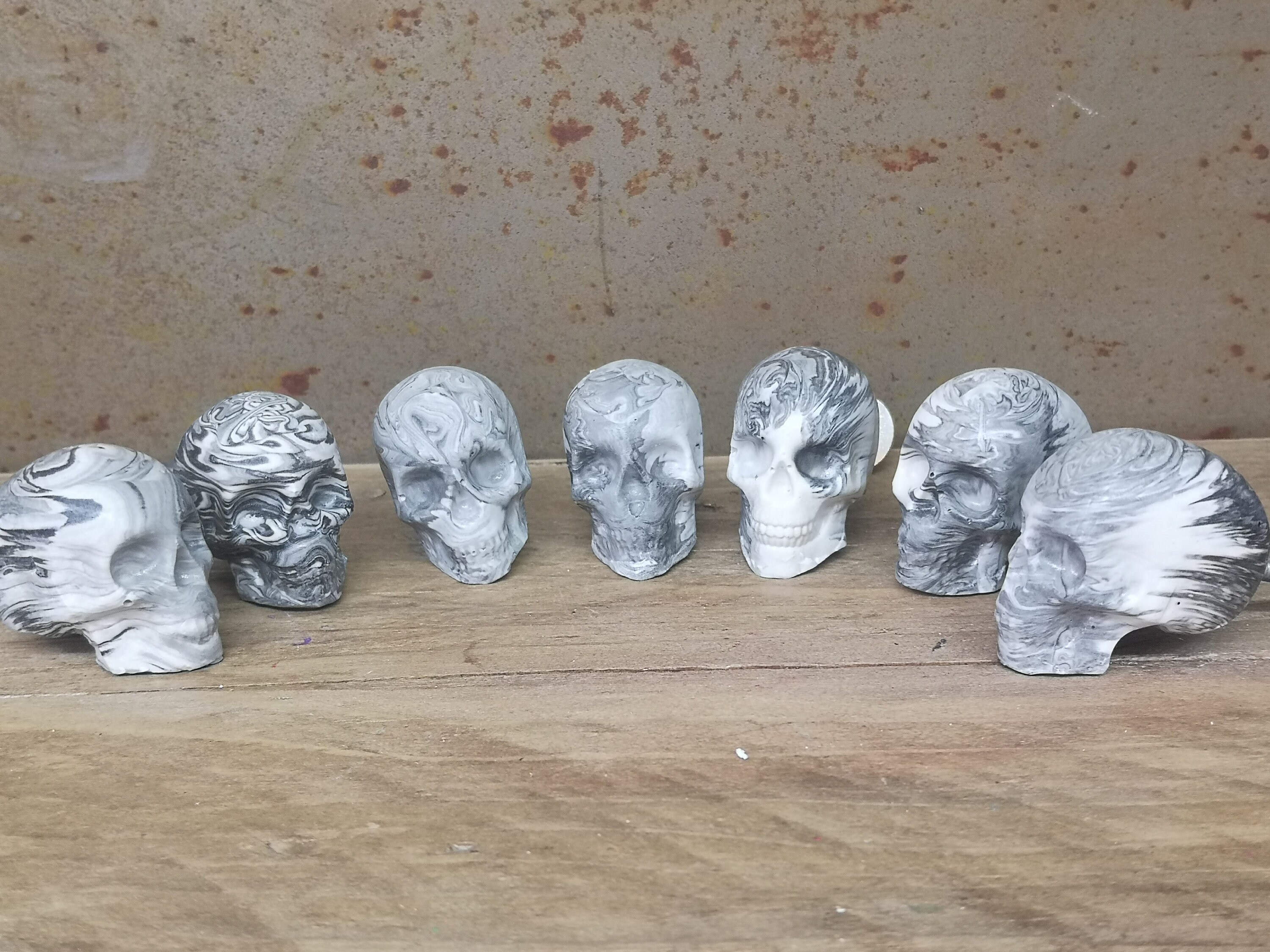 Black Marble Effect Skull Knobs Skull Drawer Pulls Made to - Etsy UK