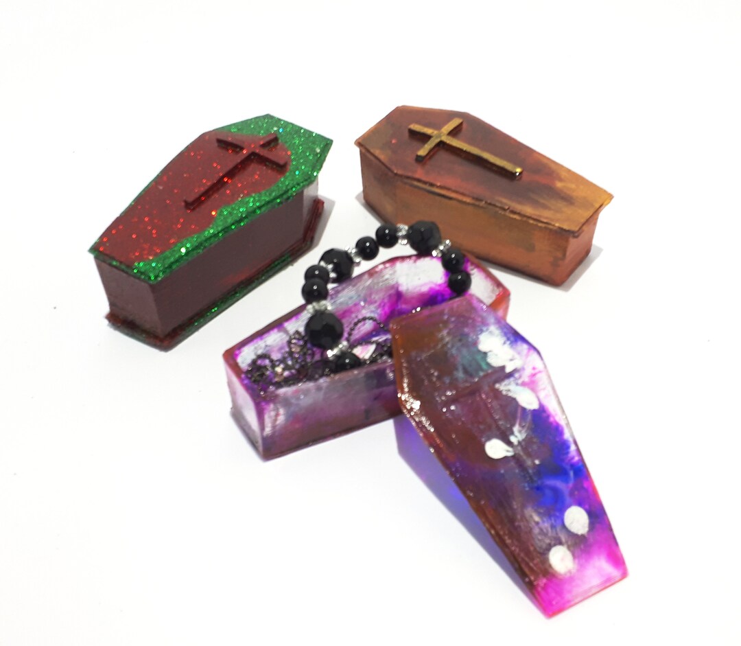 Hand Cast Resin Coffin Trinket Box: Gothic Decor - Etsy