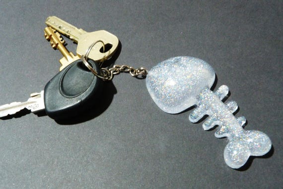 Fish Bone Key Ring Resin Fish Skeleton Charm - Etsy