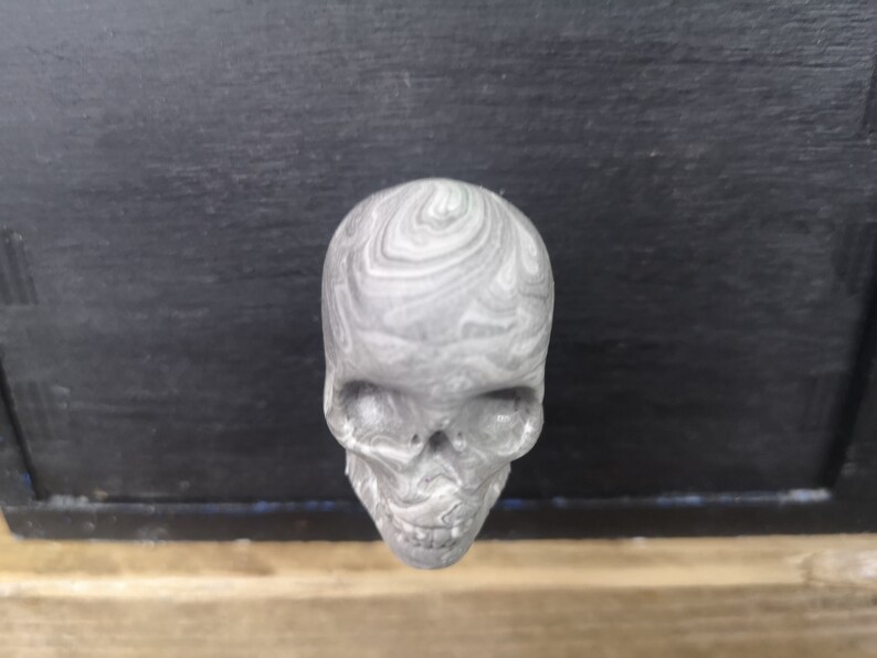 Black Marble Effect Skull Knobs Skull Drawer Pulls Made to | Etsy UK