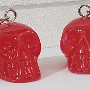 3D Skull Key Ring, Resin Skull Charm - Etsy UK