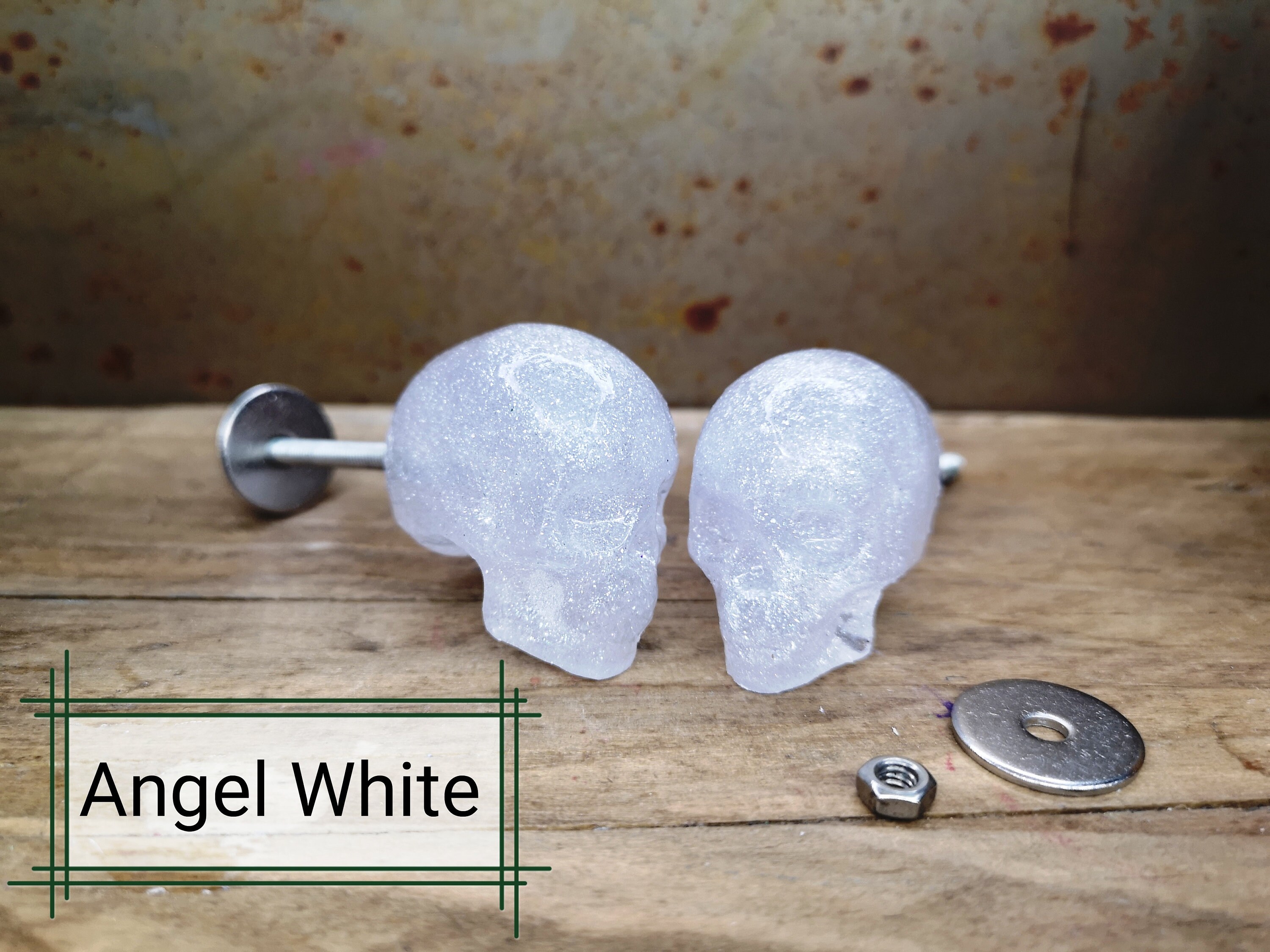 Resin Skull Knobs Skull Drawer Pulls Made to Order | Etsy