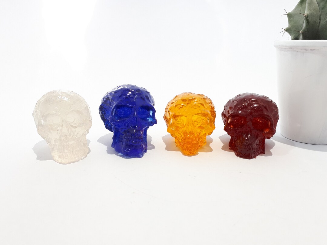Translucent Resin Skull: Gothic Home Decor - Etsy