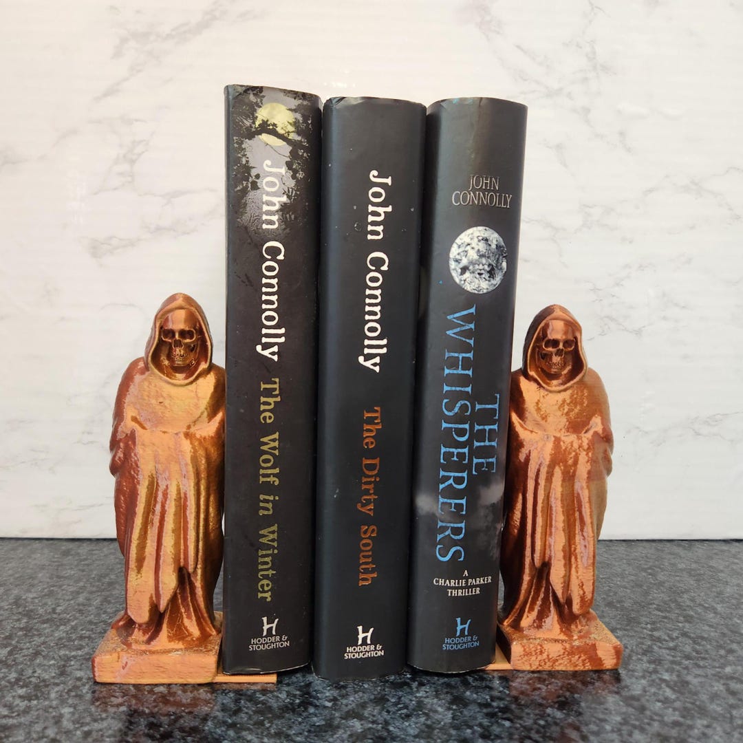 Grim Reaper Book Ends, 3D Printed Book Ends, Grim Reaper - Etsy
