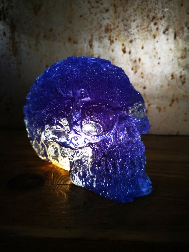 Large Decorative Resin Skull Light up Skull - Etsy