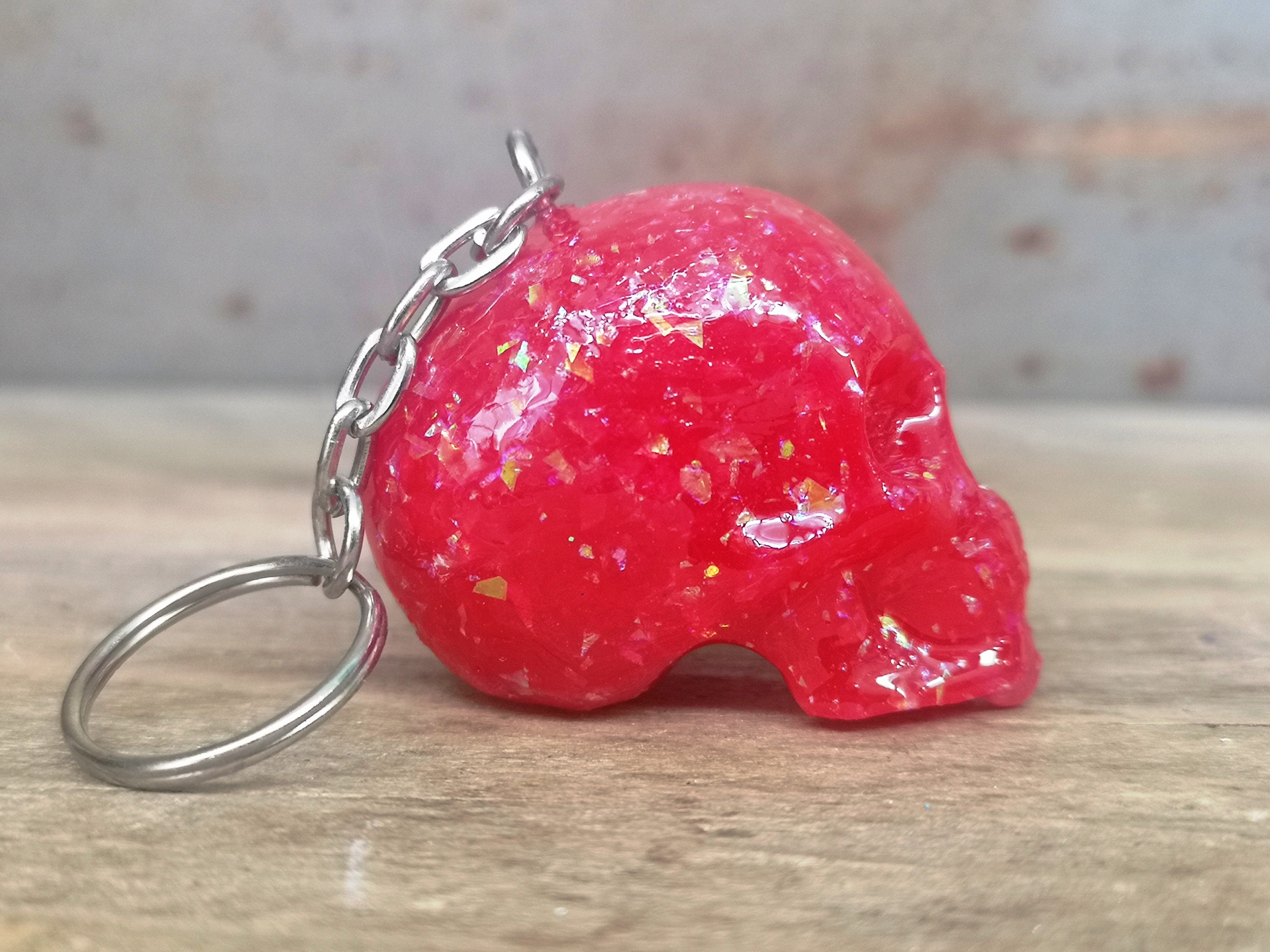 3D Skull Key Ring Resin Skull Charm Skull Bag Charm - Etsy