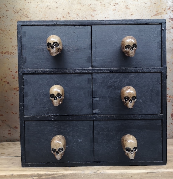 Skull Knobs Resin Skull Knobs Skull Drawer Pulls Made to | Etsy UK