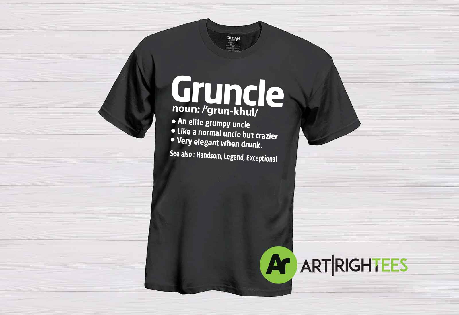 Gruncle Uncle Custom T-shirt Personalized Unisex T-shirt Tee - Etsy Canada
