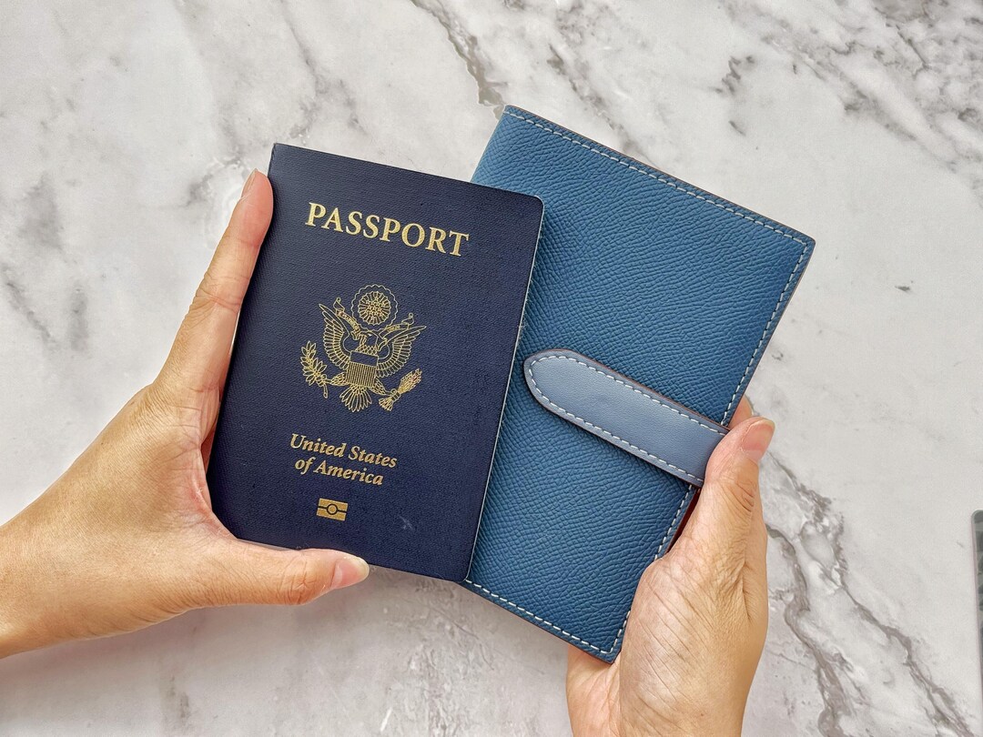Passport Wallet With Zipper Passport Holder Leather Passport Wallet for ...