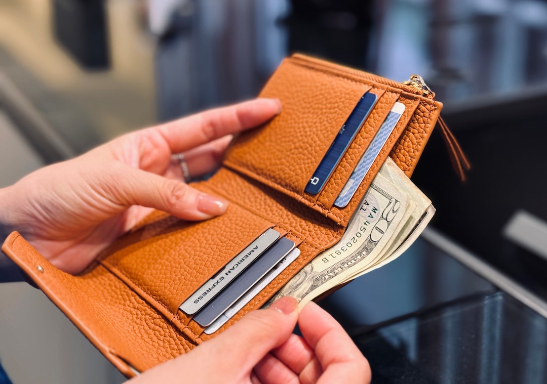 Genuine Leather Wallet, Card Slots With Cash Envelope, Classic ...