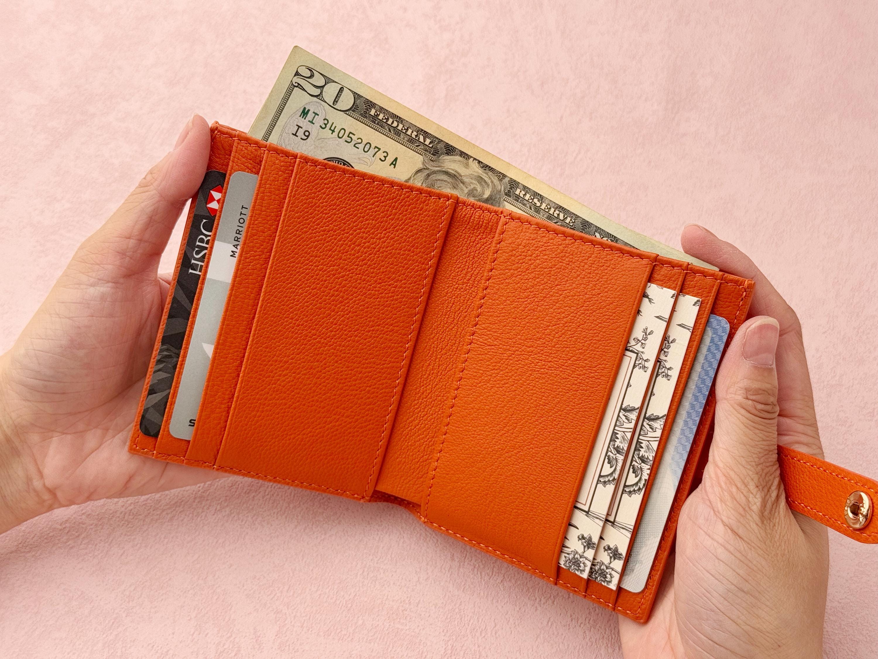 Folded Wallet With Coin Zipper Bi-fold Wallet With All Function, Wallet ...