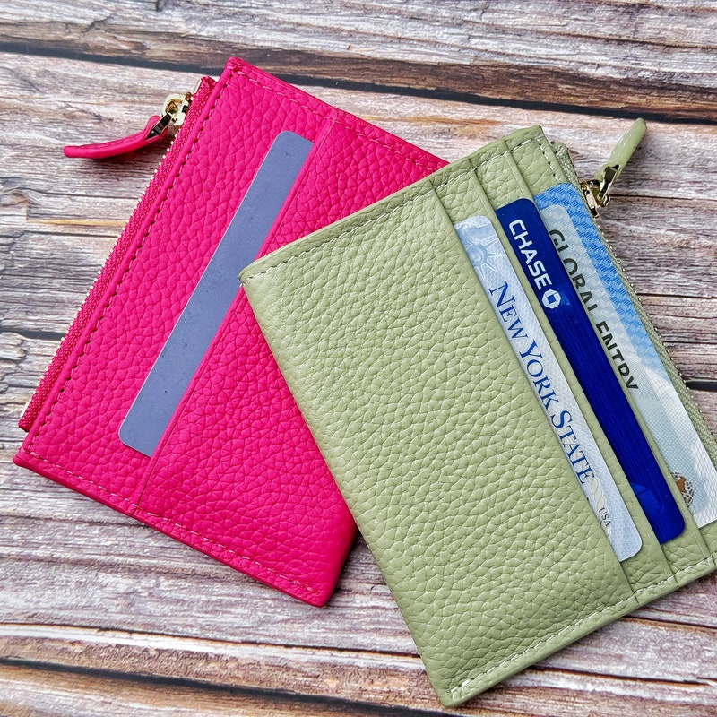 Zipper Card Holder Wallet - Etsy