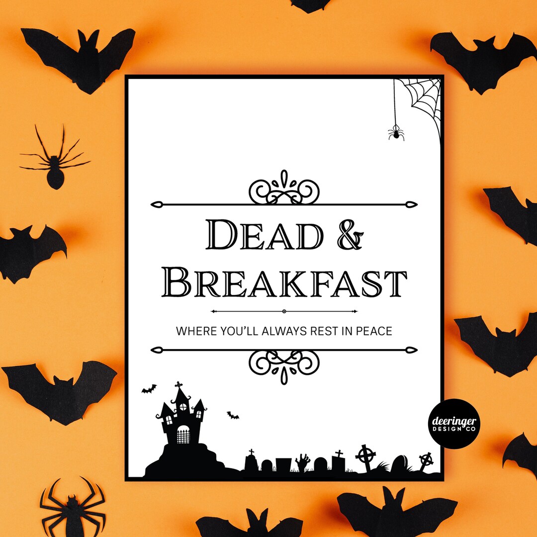 Halloween Printable Sign, Printable Art, Halloween, Halloween Decor ...