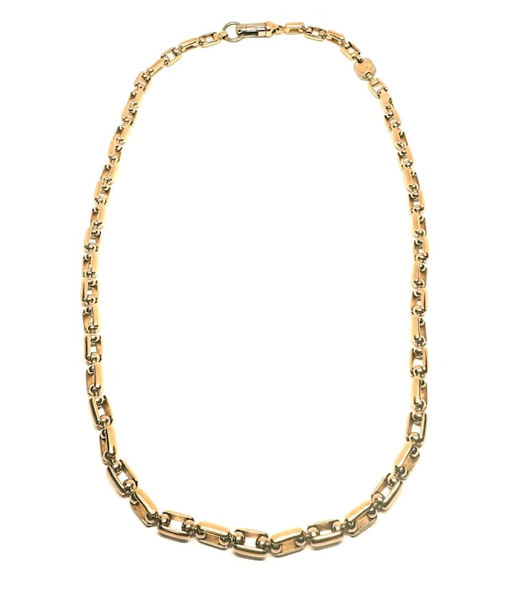 Vintage Sauro Brev Italy 18K Solid Gold Chain Necklace - Gem