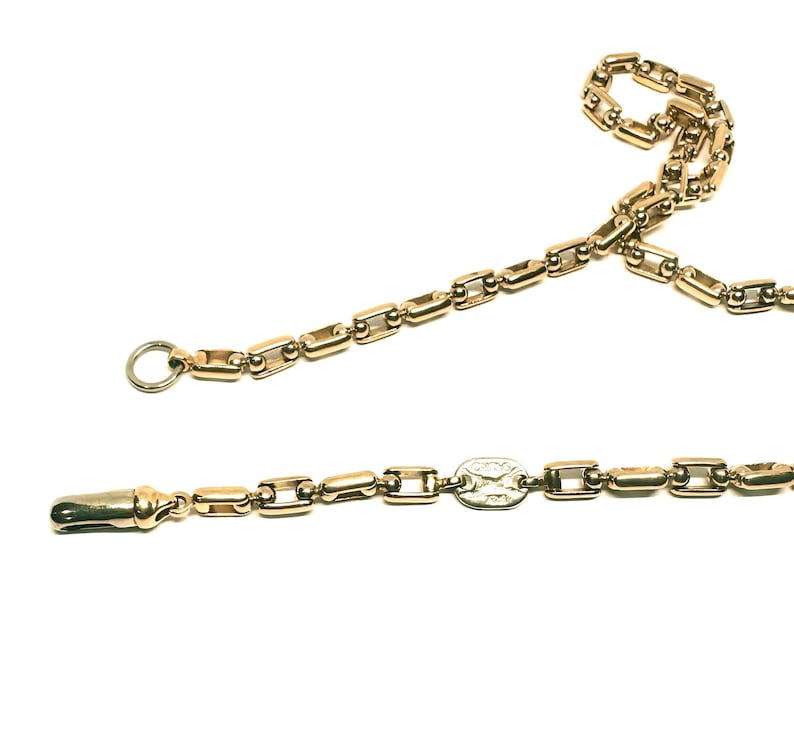 Vintage Sauro Brev Italy 18K Solid Gold Chain Necklace - Etsy