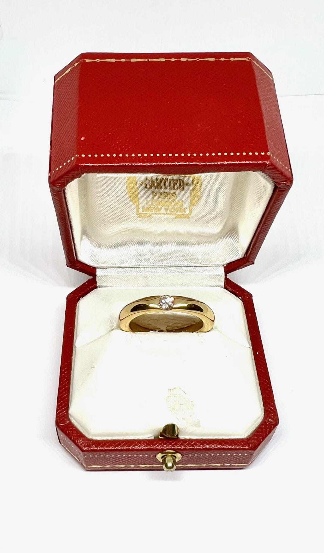 Cartier Ellipse Collection 18K Yellow Gold 0.25 CT Diamond Band ...