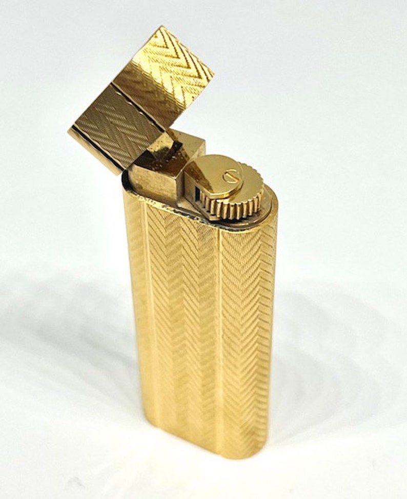 CARTIER LIGHTERS Must De Cartier Gold Plated Lighter - Etsy