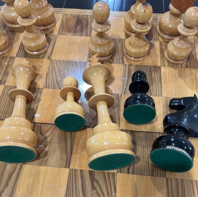 Large Scale Mixed Woods Chess Set With Folding Storage Board - Etsy