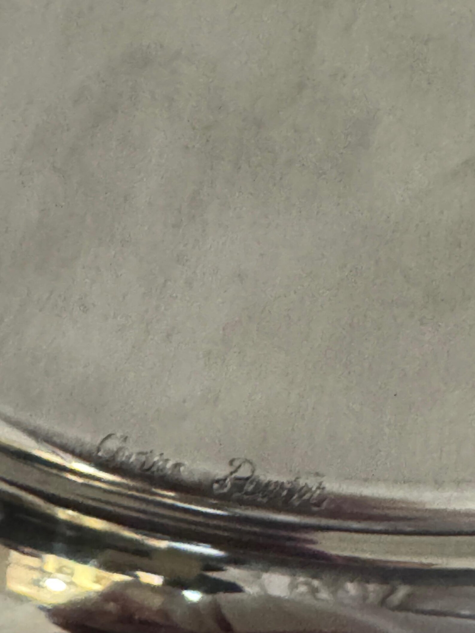 Vintage Cartier Pewter Serving Tray – Minimalist Round Modern Design ...