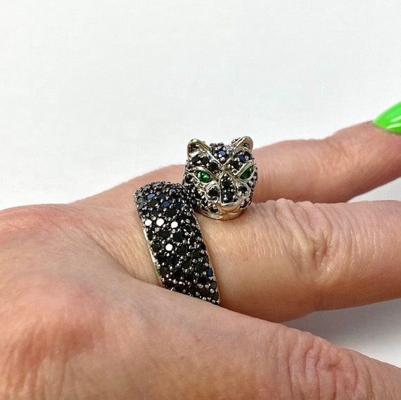 Sonia Bitton Black Diamond Panther Wrap Around Ring -… - Gem