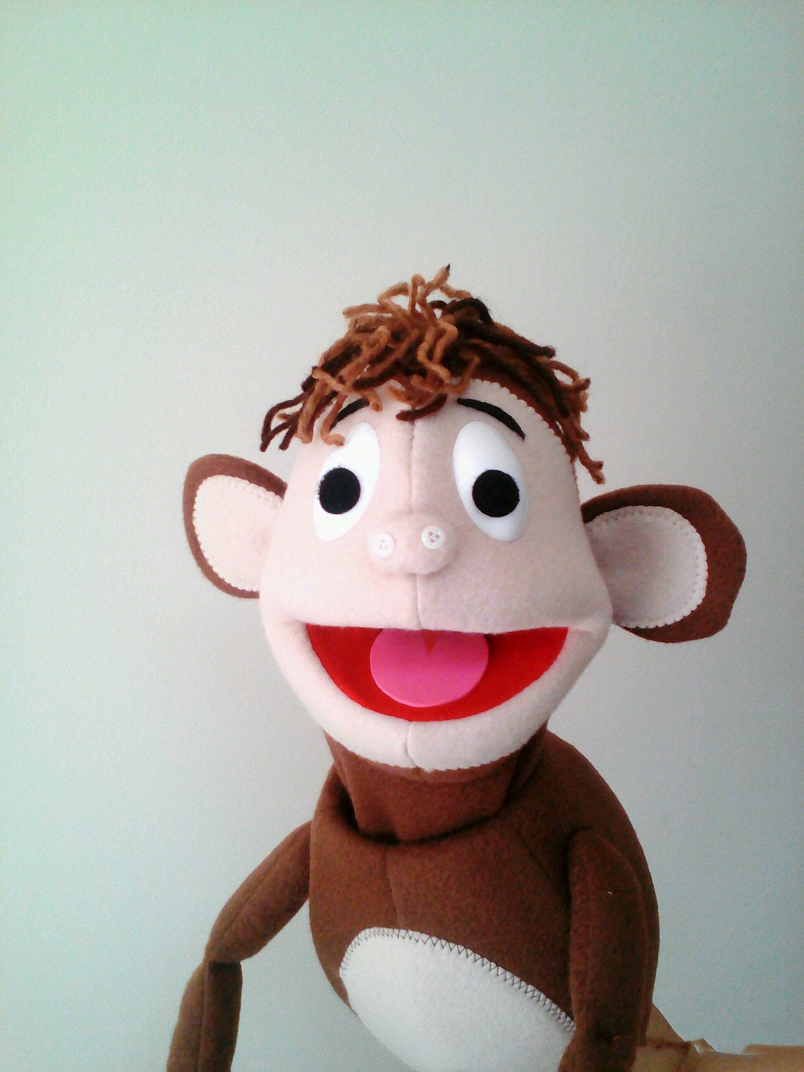Monkey Ventriloquist Small Puppet Funny Half Body Puppet | Etsy