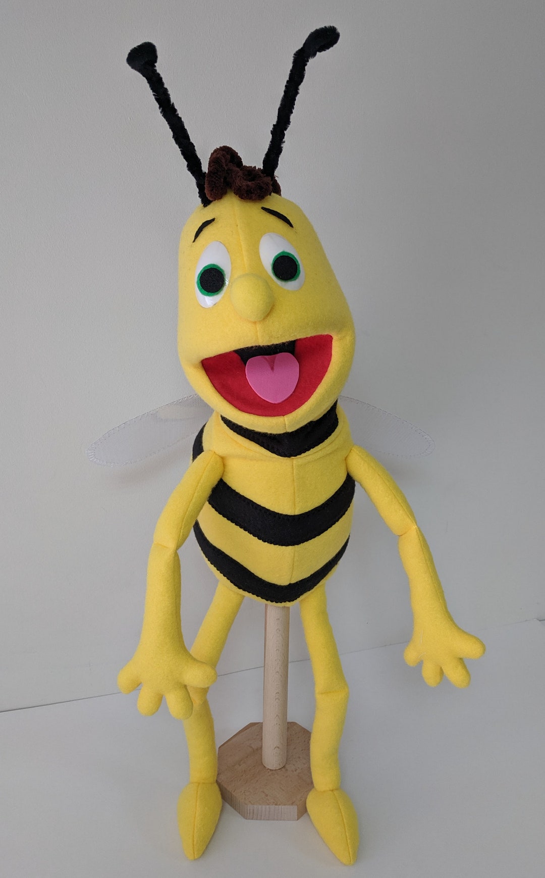 Bee Ventriloquist Puppet, Funny Puppet, Professional Style Hand Rod ...
