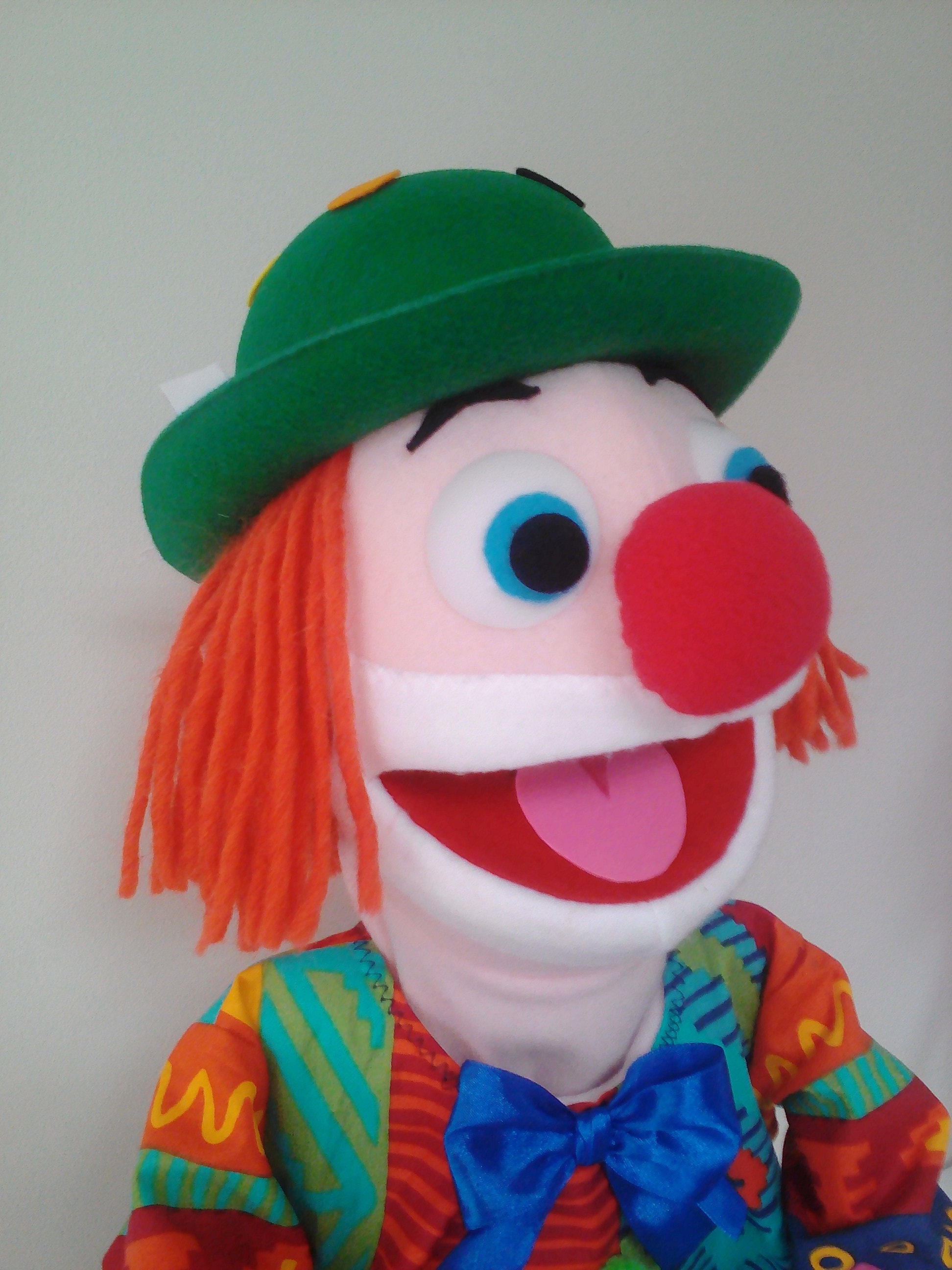 Clown Cartoon Ventriloquist Puppet Funny Puppet Professional | Etsy