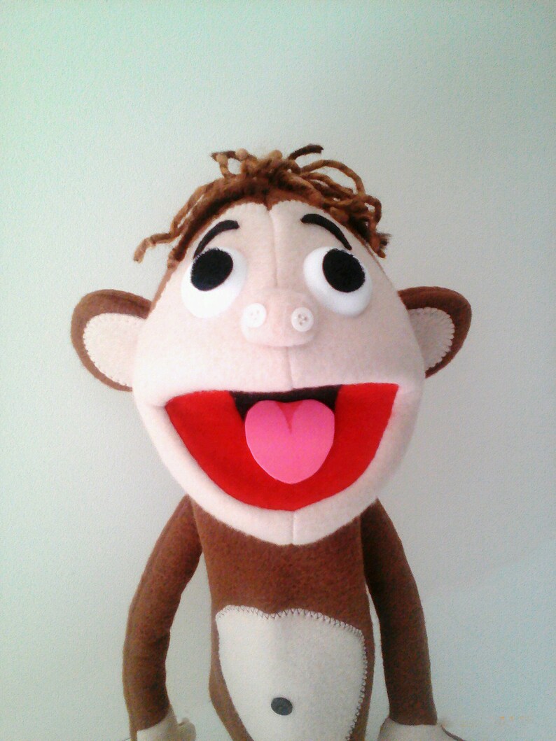 Monkey Ventriloquist Small Puppet Funny Half Body Puppet | Etsy