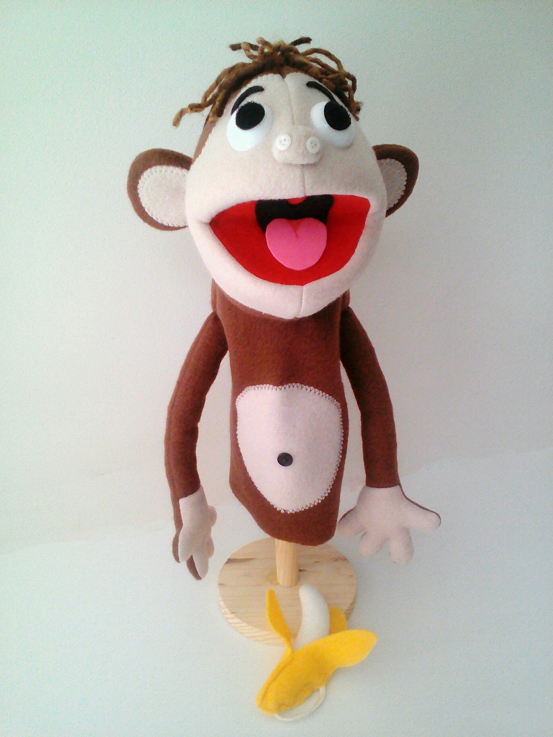 Monkey Ventriloquist Small Puppet Funny Half Body Puppet | Etsy