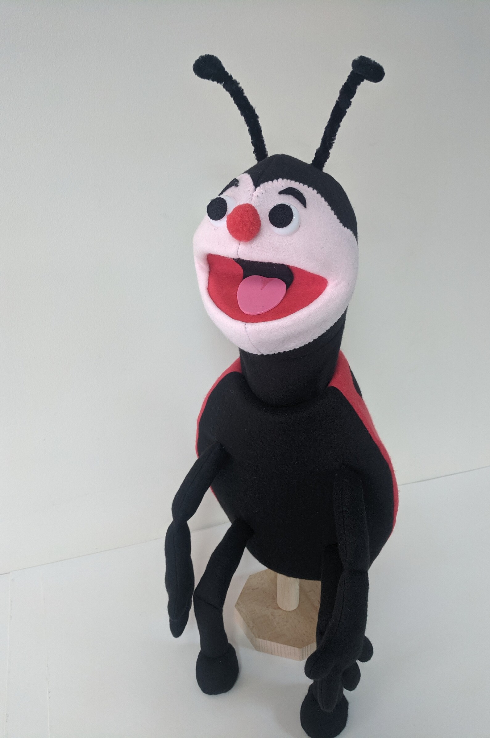 Ladybug Ventriloquist Puppet, Funny Puppet, Professional Style Hand Rod ...