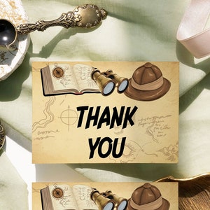 Adventure Explorer Birthday Thank You Card: Safari Jungle Theme ...