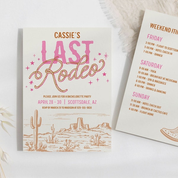 Last Rodeo Invitation - Etsy