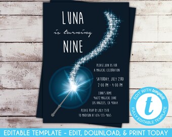 Magic Wand Template - Etsy