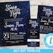 Editable Starry Night Prom Invitation Set School Dance Flyer Invitation Prom Tickets Homecoming ...
