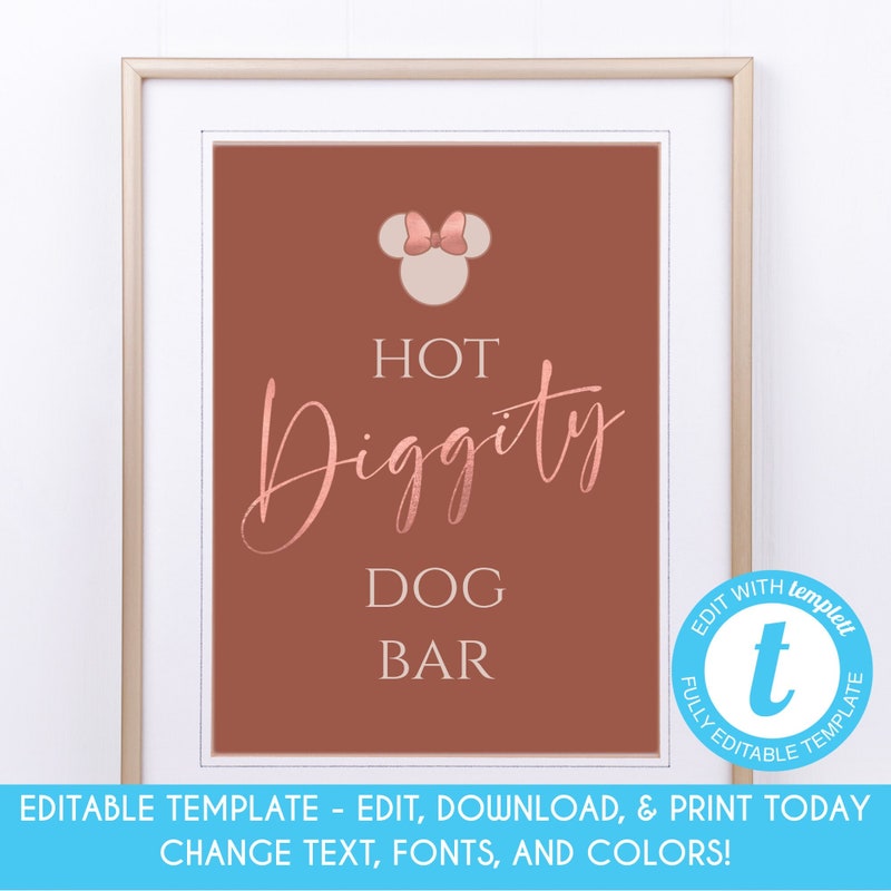 Minnie Mouse Party Signs - Etsy