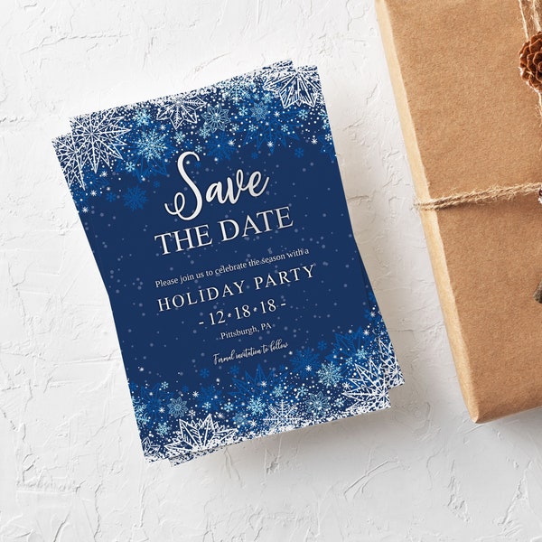 Christmas Party Save the Date - Etsy