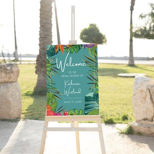 Editable Tropical Nights Prom Invitation Set Tropical School Dance ...