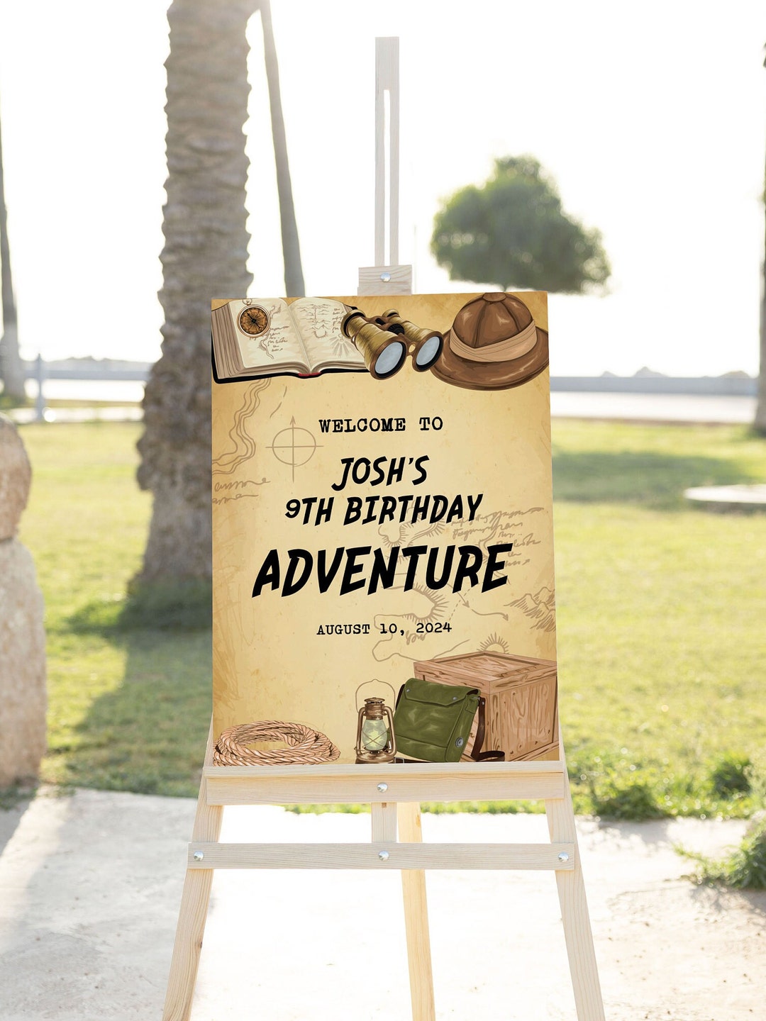 Editable Explorer Adventure Welcome Sign 24x36 Nature Park Outdoor ...