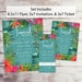 Tropical Nights Luau Prom Set: Invitation, Flyer, Ticket (editable ...