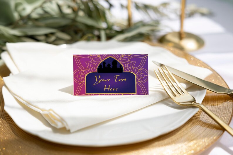 Editable Arabian Nights Seating Chart Template: Moroccan Wedding Decor ...