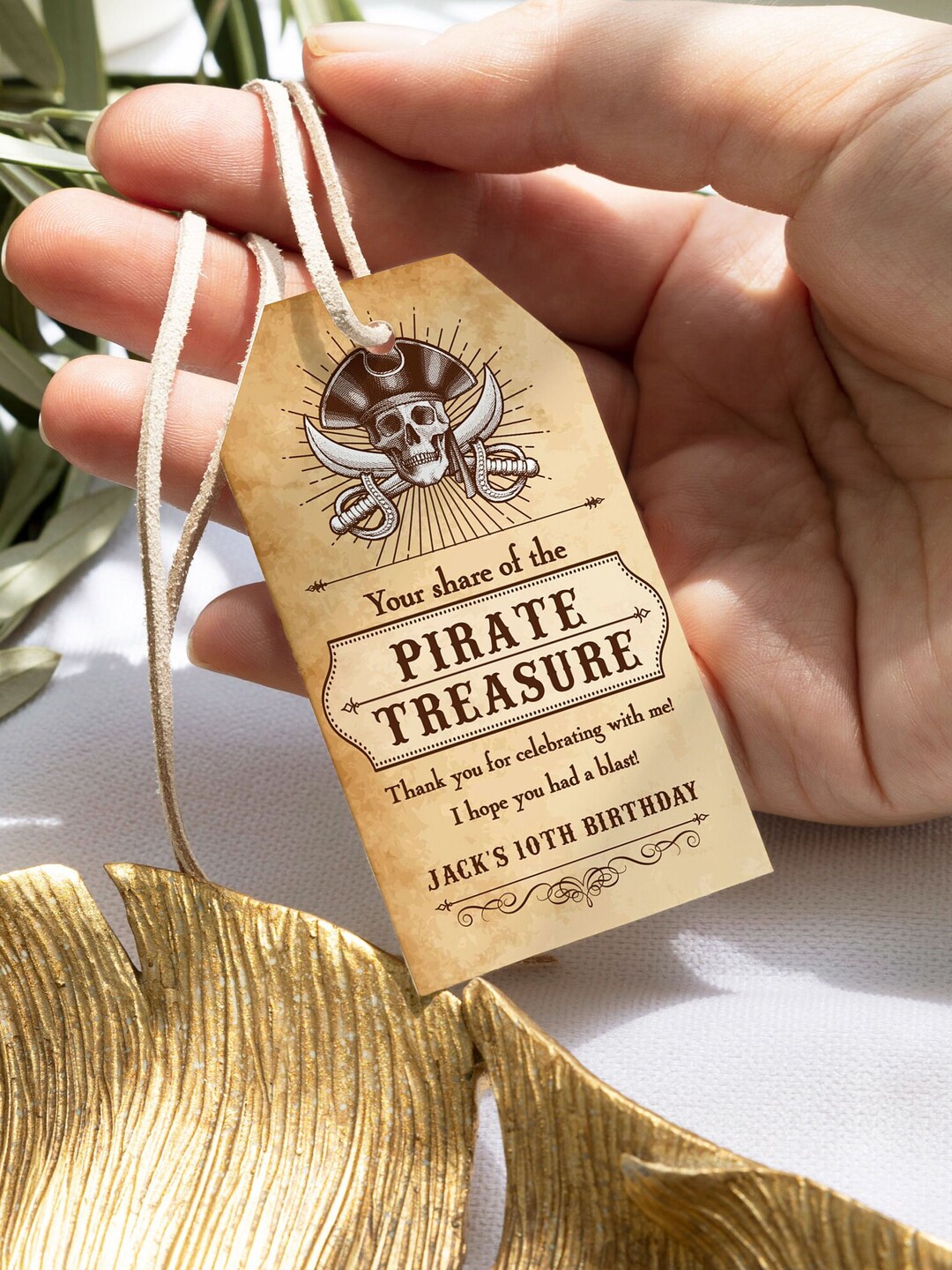 Editable Pirate Birthday Favor Tag Pirate Party Favor Tag Pirate ...
