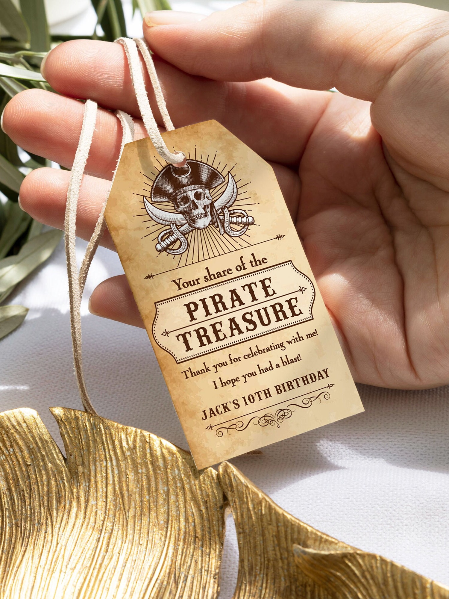 Pirate Skull Birthday Party Favor Tag (editable Template) - Etsy